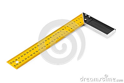 Construction Square Triangle Ruler Stock Photography | CartoonDealer ...