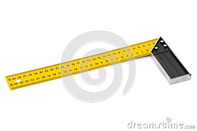 Construction Square Triangle Ruler Stock Photo | CartoonDealer.com ...