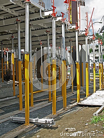 Construction Supports Stock Image - Image: 19050091
