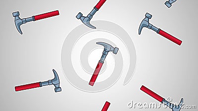 Construction Tools Falling Background HD Animation Stock Footage ...