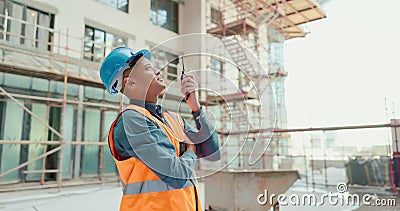 Construction Worker, Radio Communication and Building Contractor with ...