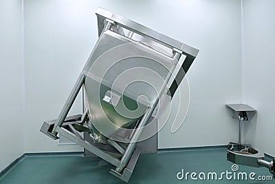 Container Mixer At The Factory Of Pharmacy. Production Of Tablets. A ...