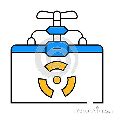 Container For Storing Biomaterials Icon Color Illustration ...