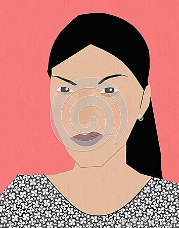 Contempt Facial Expression With Red Background Royalty-Free Stock ...