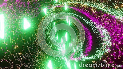 Continuous Loop Animation of a Multi-colored Space Nebula Stock Footage ...