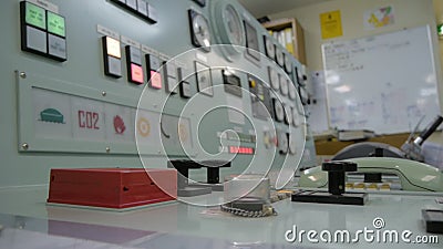 Control Panel of Engine Control Room Stock Video - Video of remote ...