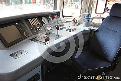 Control Panel Of A Locomotive Stock Photo - Image: 45928648