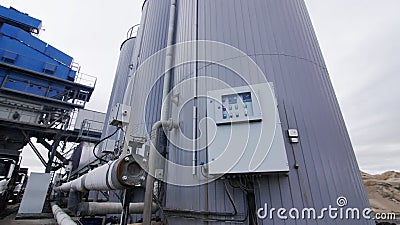 Control Panel on Crushing Tower with Conveyor at Quarry Stock Video ...