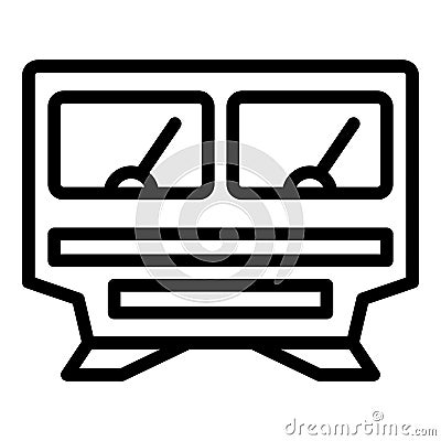 Controller Voltage Regulator Icon, Outline Style Cartoon Vector ...