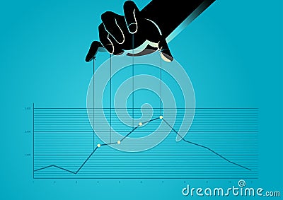 Controlling Graphic Chart Vector Illustration | CartoonDealer.com ...