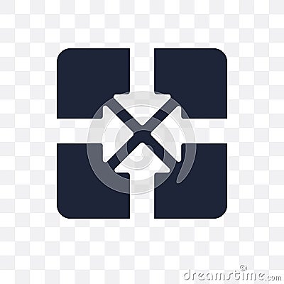 Convergence Transparent Icon. Convergence Symbol Design From Weather ...