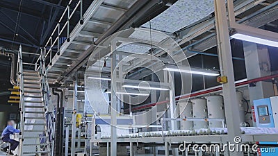 Conveyor Line of Wallpaper Production, Wallpaper Production Plant ...