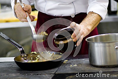 Cook On Kitchen Stock Image - Image: 17352241