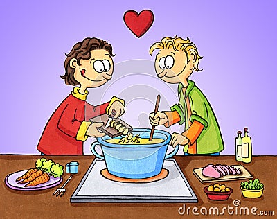 Cooking With Love Royalty Free Stock Photography - Image: 20660637