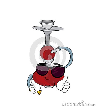 Cool Hookah Cartoon Stock Illustration | CartoonDealer.com #49117180