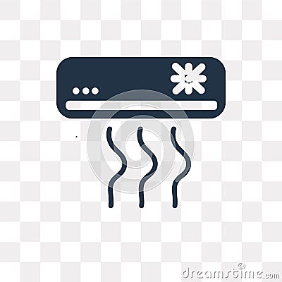 Cooling Vector Icon Isolated On Transparent Background, Cooling ...