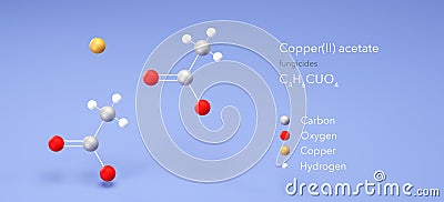 Copper Ii Acetate Molecule, Molecular Structures, Cupric Acetate, 3d ...