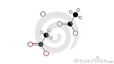 Copper Ii Acetate Molecule, Structural Chemical Formula, Ball-and-stick ...