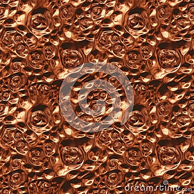 Copper Metal Surface Seamless Pattern. Copper Texture Background ...