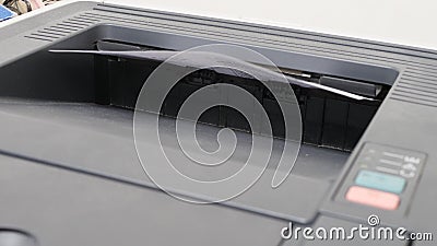 Copying Machine Prints on Paper Sheets at the Office Stock Footage ...