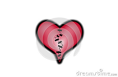 Corazón Quebrado Reparado Fotos de archivo - Imagen: 13001453