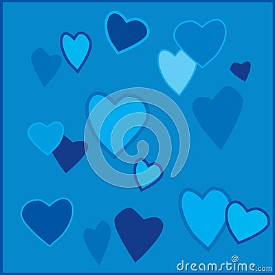 Corazones Azules Imagen de archivo - Imagen: 19508541