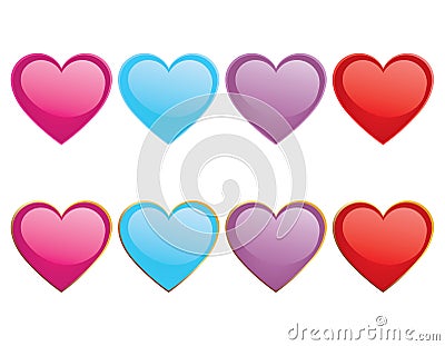 Corazones Brillantes Imagen de archivo - Imagen: 8870651