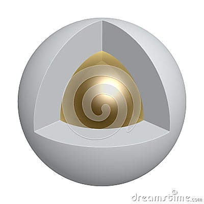 Core Of Sphere Stock Images - Image: 9330724