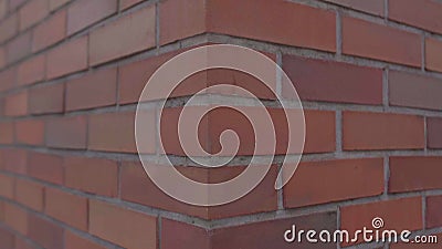 Corner of Building Made of Red Brick. Masonry Structures from ...