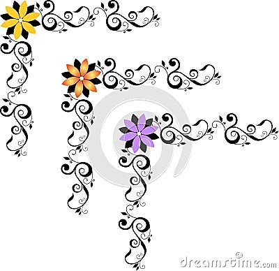 Corner Swirls Royalty Free Stock Image - Image: 8049706