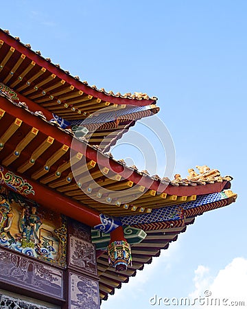 The Corner Of Temple Roof Royalty-Free Stock Photography ...