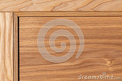 Corner Wood Frame Texture. Solid Oak With Natural Wood Grain Patterns ...