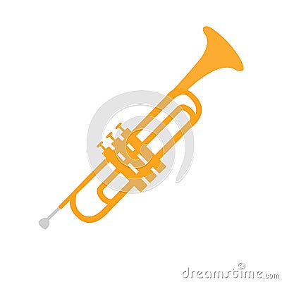 Cornet, Part Of Musical Instruments Set Of Realistic Cartoon Vector ...