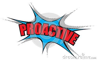 Corporate Power Word: Proactive Stock Vector - Image: 43553386
