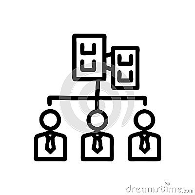 Corporate Structure Design For Organizations Vector Illustration ...