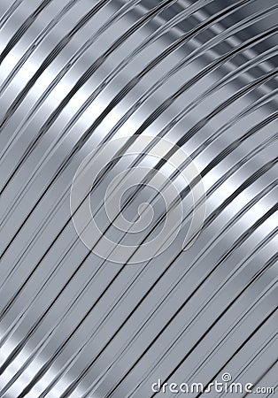 Corrugated Sheet Metal, Reflecting Light Stock Image | CartoonDealer ...