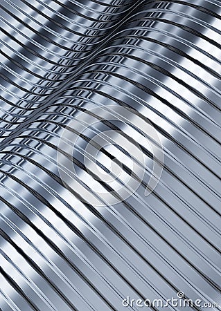 Corrugated Sheet Metal, Reflecting Light Royalty-Free Stock Photography ...