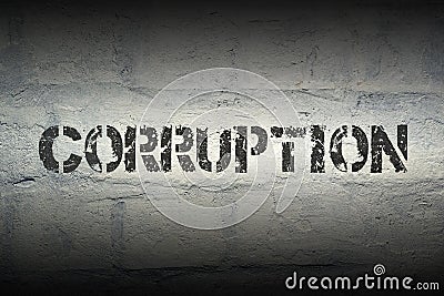 Corruption WORD GR Stock Photo - Image: 80875356