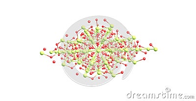 Corundum Molecular Structure Isolated On White Stock Illustration ...