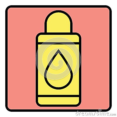 Cosmetic Acetone, Icon Cartoon Vector | CartoonDealer.com #258922717