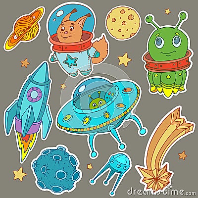 Cosmo Vector Stickers | CartoonDealer.com #52575843
