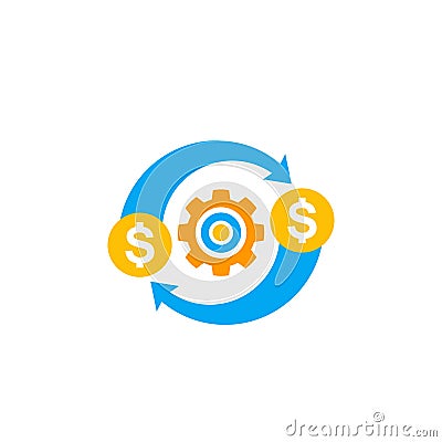 Costs Optimization, Efficiency And Cost Management Vector Illustration ...