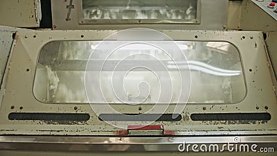 Cotton Separation and Processing Machines in an Industrial Cotton Gin ...