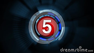 Countdown Animation Number 10 To 1 on Green Background Stock Footage ...