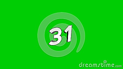 Countdown Cartoon Animation Number 10 To 1 on Grey Background . Cartoon ...