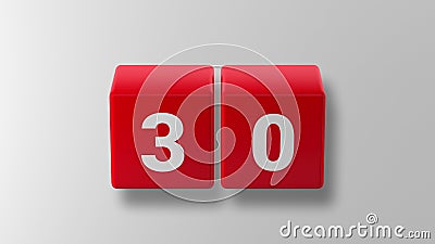 Countdown. Countdown 60 Seconds. Countdown Minute. Countdown on Glossy ...