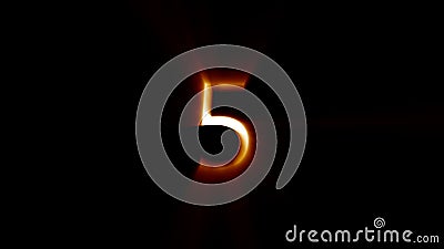 Countdown Numbers from 10 To 1. Animation Stock Footage - Video of font ...