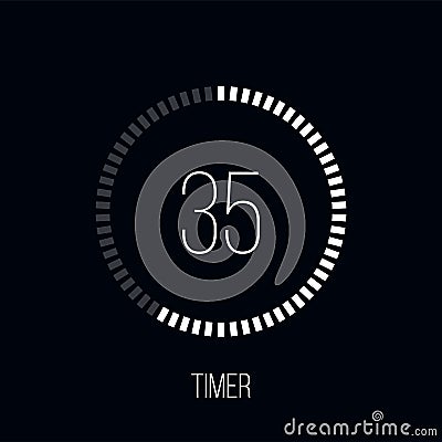 Countdown Timer Digital Counter Clock Vector Timer | CartoonDealer.com #115240379