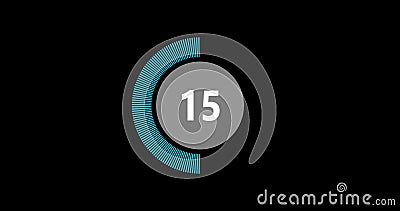 Countdown Timer from 30 To 0 Seconds Realtime. Modern Flat Design of ...