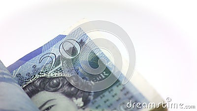 Counting a Stack of 20 Pound Notes Stock Video - Video of symbol, money ...